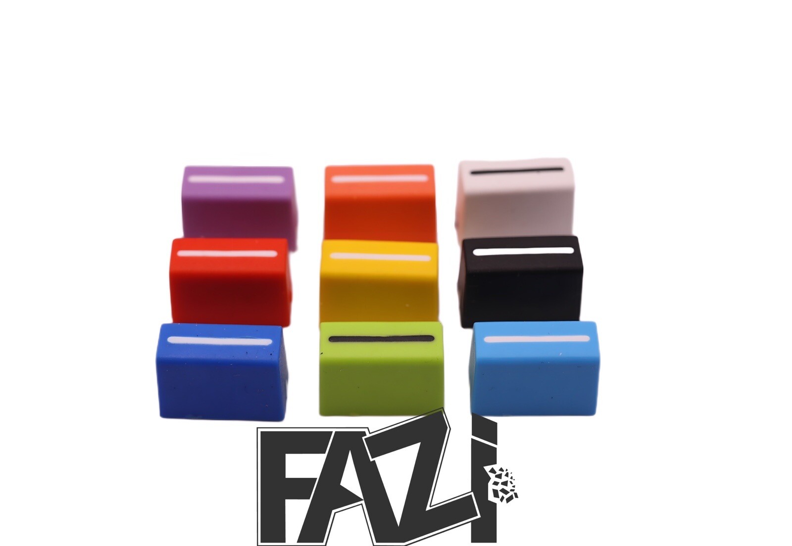 4 x WHITE KNOB FADER CAP MIXER PIONEER DENON PRIME NUMARK RANE VESTAX ...