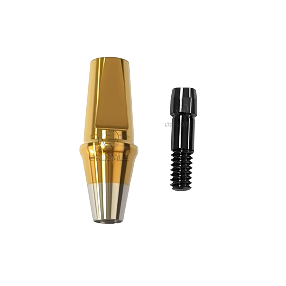 Dental Titanium Cemented straight abutment fits to Osstem Hiossen Mini ...