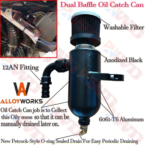 Dual Baffle Catch Can Kit Can-Am For Maverick X3 Turbo All Models 2017 ...