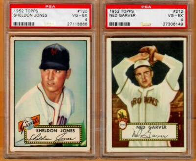 1952 Topps Sheldon Jones #130 PSA 4 VG-EX | eBay