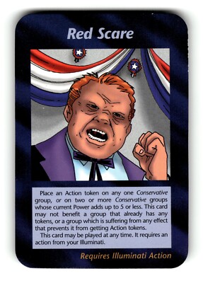 Red Scare Card Unlimited INWO Illuminati New World Order Game | eBay