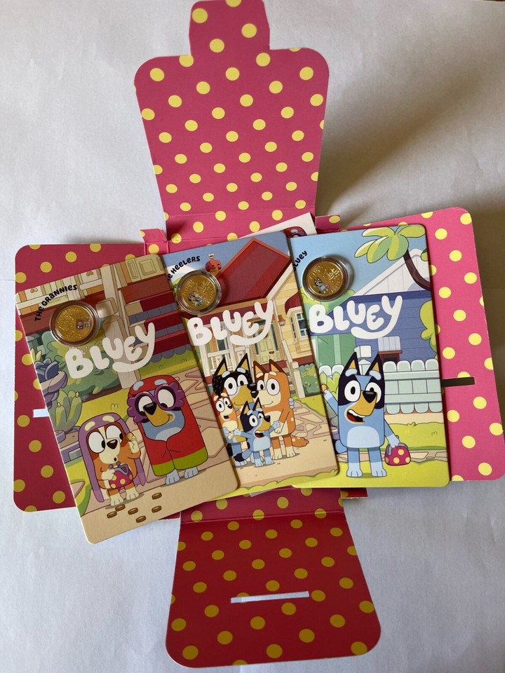 Bluey 2024 Limited Edition Coins & Sticker Set In Folder Australian ...