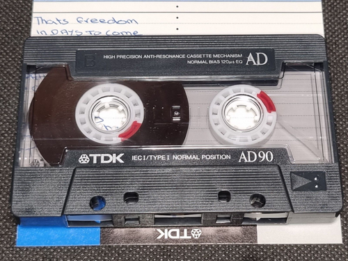 VINTAGE SINGLE USED TDK AD90 BLANK AUDIO CASSETTE (MADE IN JAPAN)(23 ...