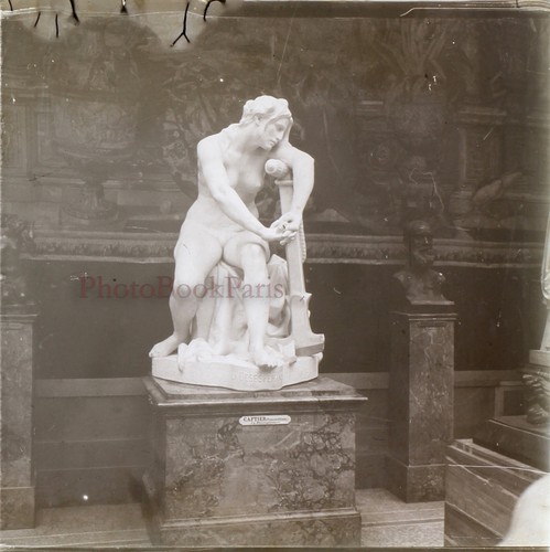 France Sculpture La Despair By Etienne Captier Photo Stereo Plate | eBay