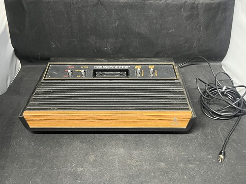 Atari CX 2600 A Wood Grain Front Video Computer System Console Only ...