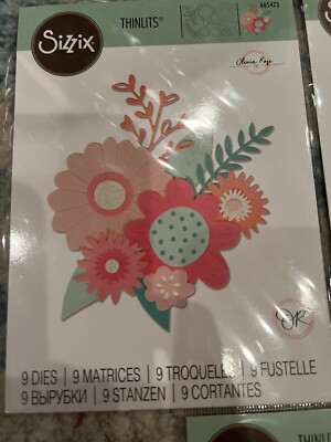 Sizzix Thinlits Die Set Bold Flowers Olivia Rose Ellison 665473 | eBay