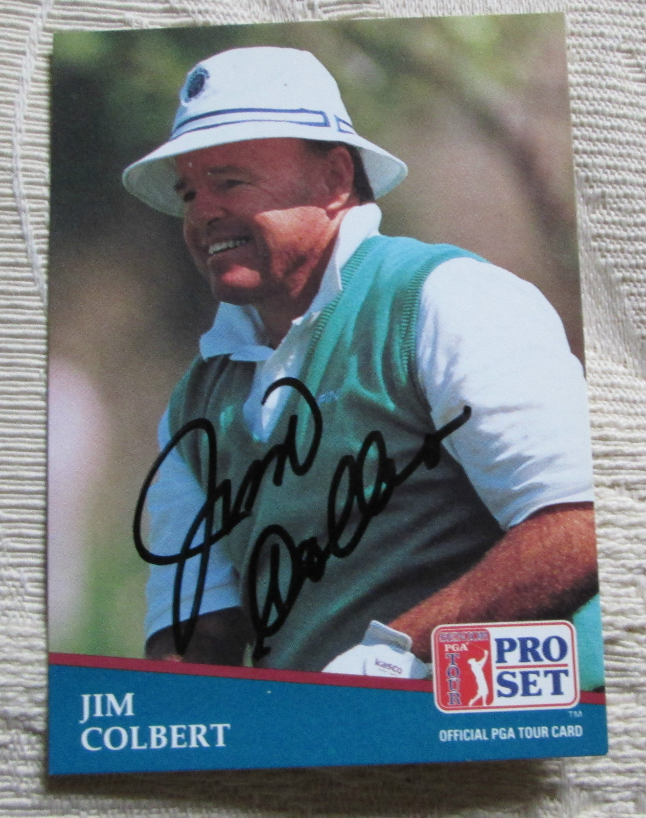 RARE JIM COLBERT AUTO SIGNED TRADING CARD PGA TOUR GOLFER BLOWOUT SALE ...