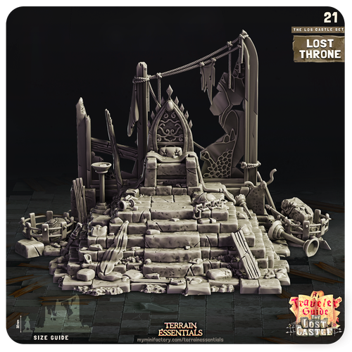 3D Printed Cast n Play Lost Throne The Lost Castle Terrain Set 28mm ...