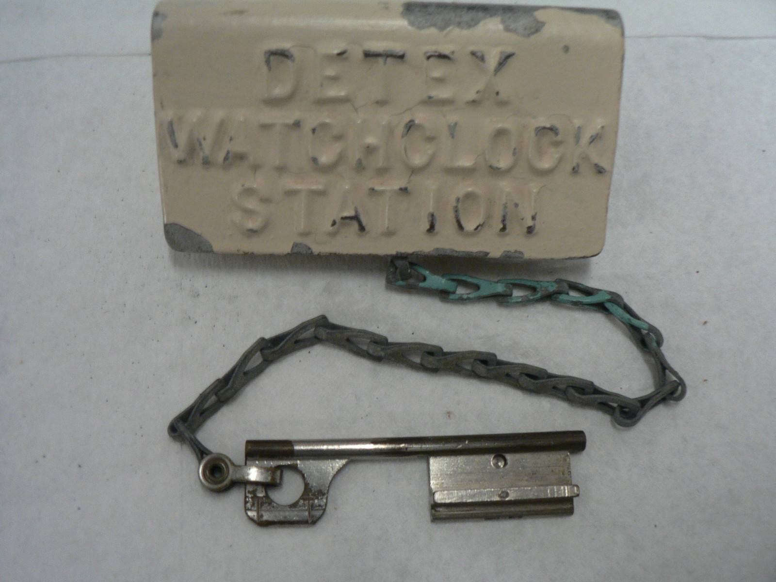 OLD DETEX WATCHCLOCK STATION WITH KEY | eBay
