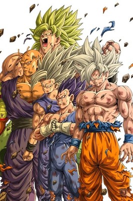 Dragon ball Super New Forms Poster print 11"x17" | eBay
