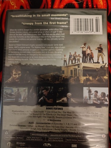 The Walking Dead DVD the Complete Second Season 2 2011 TV Show AMC ...