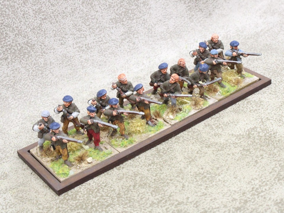 25mm ECW metal Scottish MUSKETEERS x16 Well Painted English Civil War ...