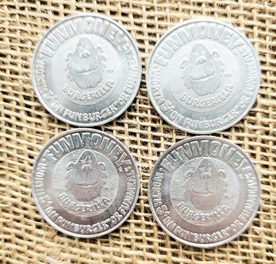 Lot Of 4 Burger Chef Fun Money Burgerilla Tokens Coins | eBay