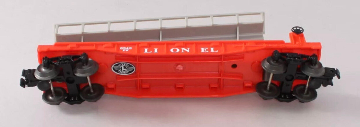 O Lionel #6343 Barrel Ramp Flat Car PW #6-19450 Celebration Series | eBay