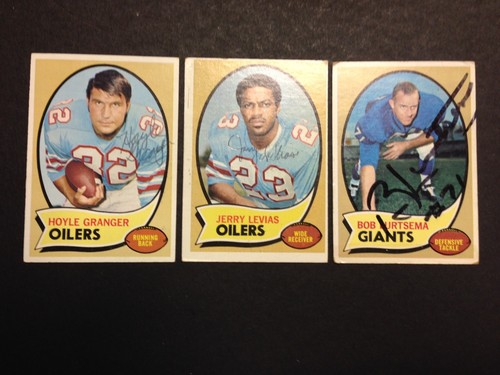 Hoyle Granger Oilers signed autograph 1970 Topps Football Card with COA ...