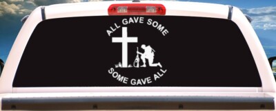 All Gave Some Some Gave All Military POW/MIA Decals Stickers License ...