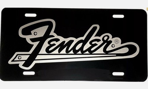 Fender Guitars Logo #1 Laser Engraved License Plate Car Tag Gift Flat ...