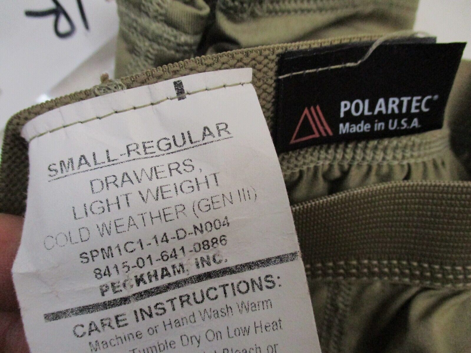 US ARMY SILK WEIGHT PANTS LEVEL 1 COYOTE BROWN PCU TROUSER BASE LAYER ...