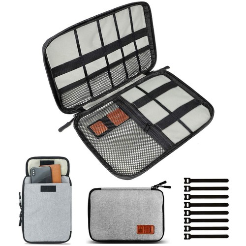 Travel Cable Organizer Bag Small Electronics Accessories Carry Cases ...