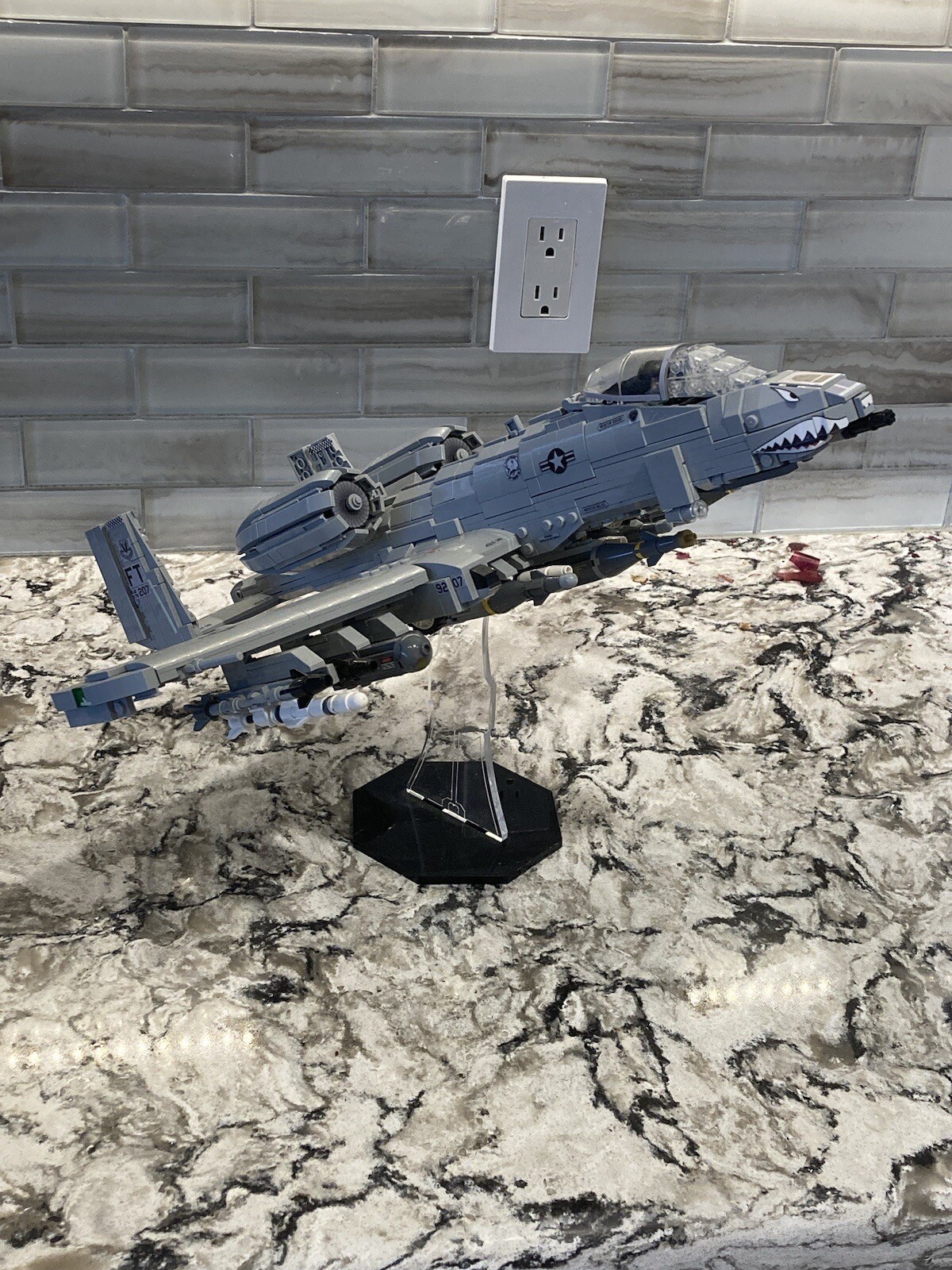 Planebricks A-10 Thunderbolt 2 With BRICKMANIA Pilot Minifigure | eBay