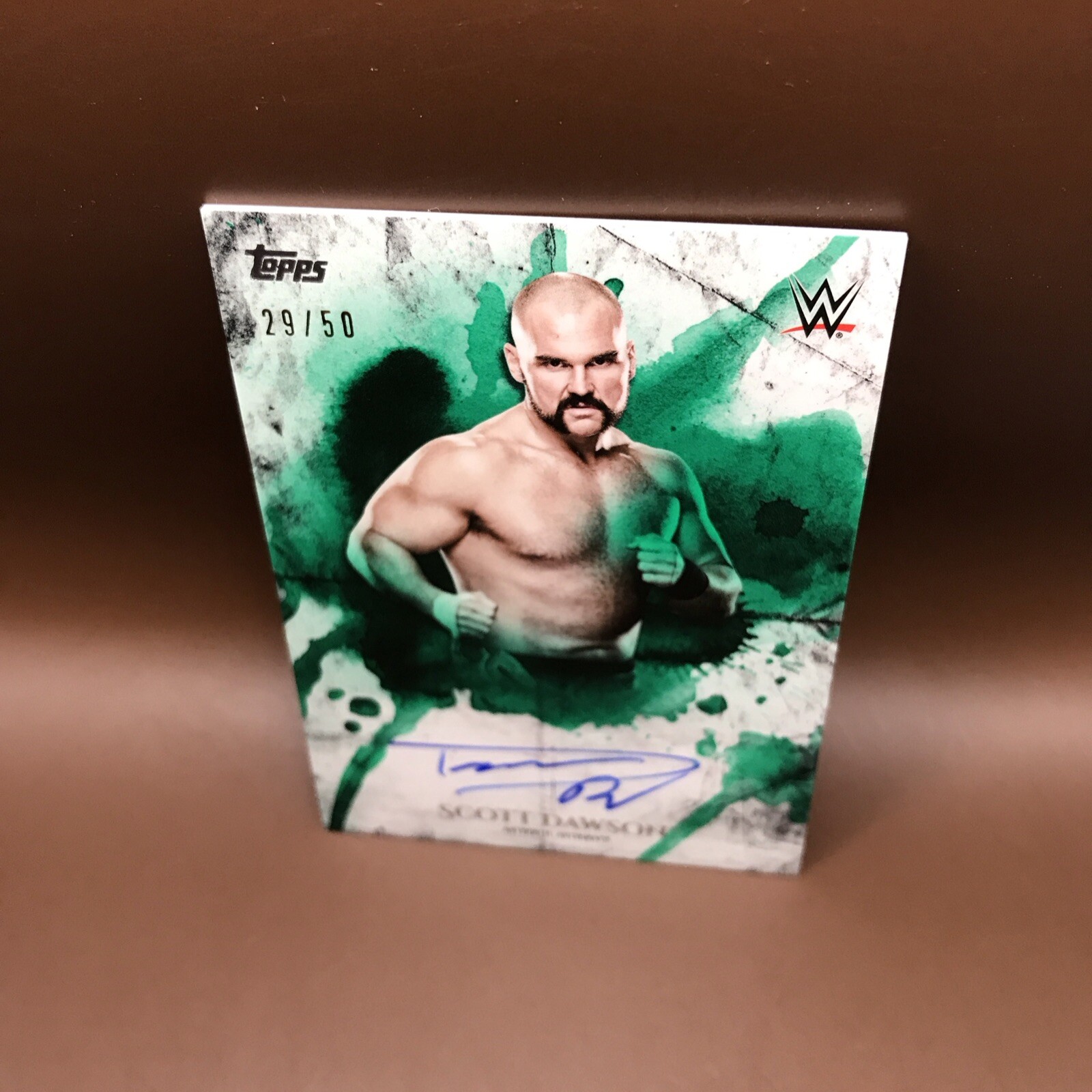 2017 Topps WWE NXT Scott Dawson Dax NXT Roster Autographs Blue Auto #46 ...
