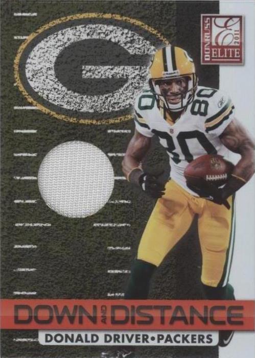 2011 Donruss Elite - Down and Distance Materials Donald Driver #10 /299 ...