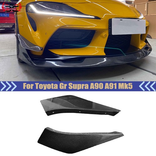 Carbon Fiber Front Bumper Side Canards For Toyota Supra A90 A91 MK5 | eBay