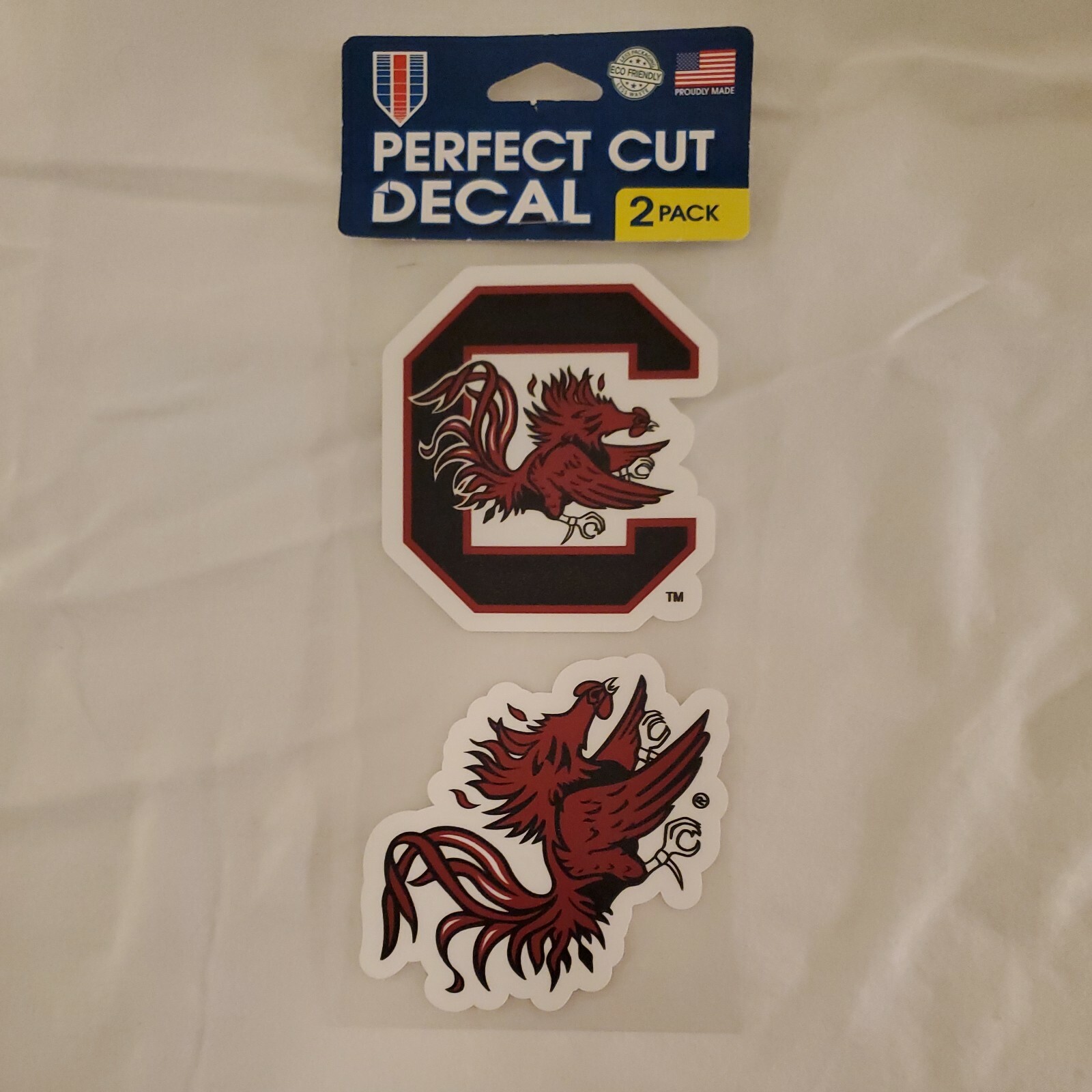 South Carolina Gamecocks 4x4 Perfect Cut Set of 2 Decal [NEW] Car ...