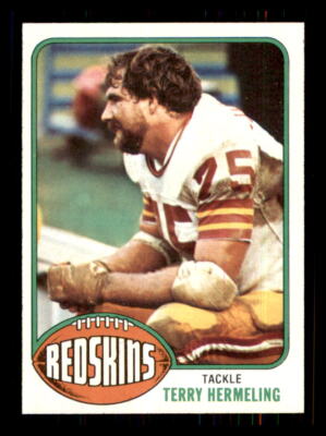 1976 Football Topps Terry Hermeling Washington Redskins #349 RC1 | eBay