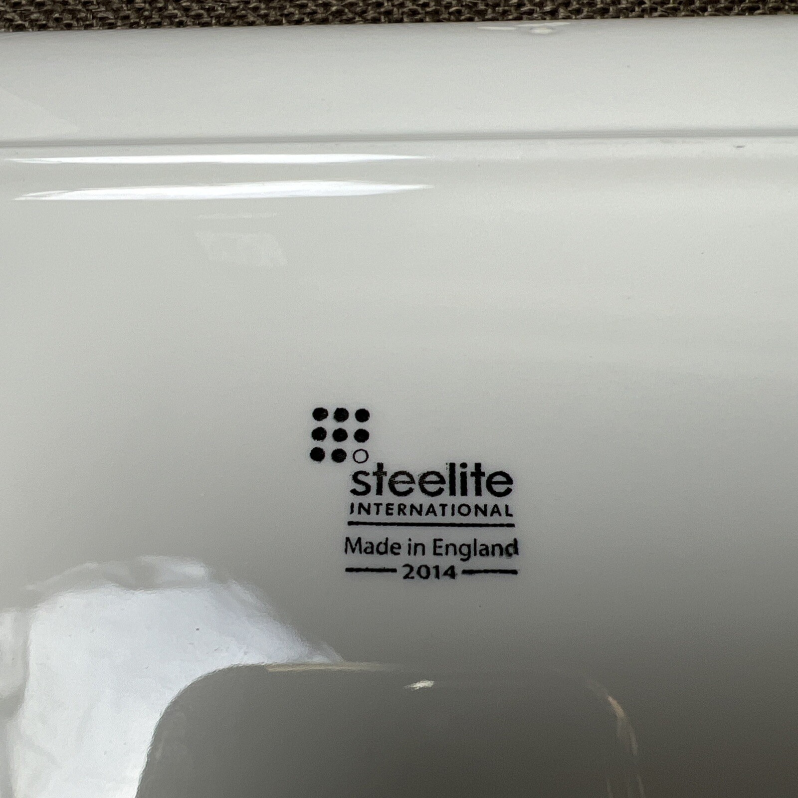 STEELITE England Rectangle Speckled Terracotta Orange 2014 Plate 10.5 ...