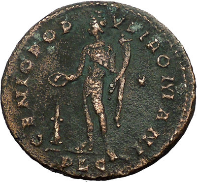 Severus II as Caesar 305AD Ancient Roman Coin Genius Protection Wealth ...