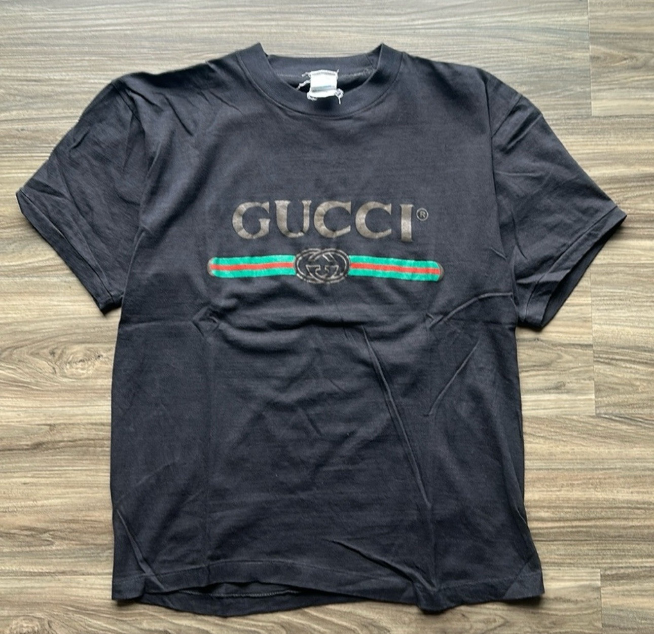 Vintage 80s Bootleg Gucci Tshirt Men’s Xl Single Stit… - Gem