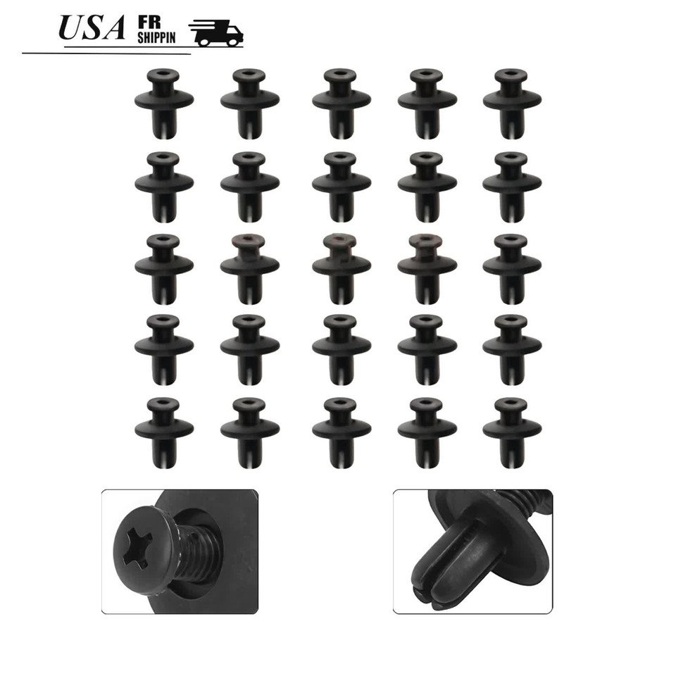 Quality For Hyundai Set of 25 Bumper Fender Liner Screw Trim Retainer ...