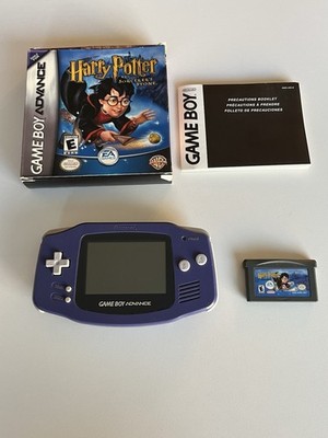 Indigo Game Boy Advance GBA Tested & Working w/ Harry Potter + Box ...