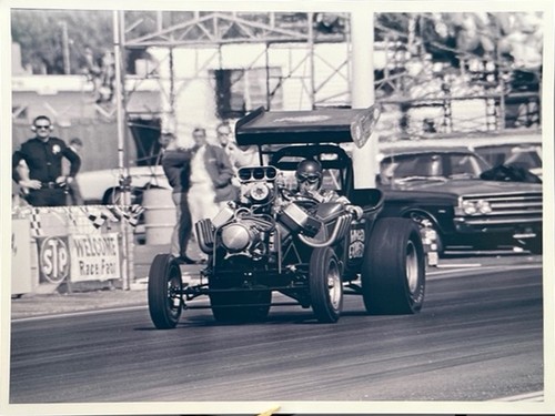 VRHTF NHRA VTG "WILD WILLIE BORSCH WINGED EXPRESS FUEL ALTERED" 8" X 10 ...
