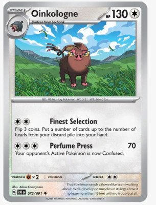 Oinkologne - 072/091 SV: Paldean Fates (PAF) Pokemon TCG English ...