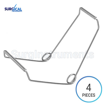 Set of 4 Smith-Baxter Mouth Gag Veterinary Instruments Stainless German ...