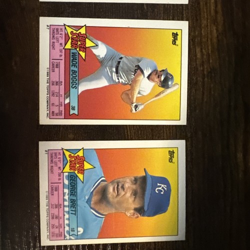 1989 Topps Super Star Mini Card Lot - 4 Cards of MLB Stars Sticker ...