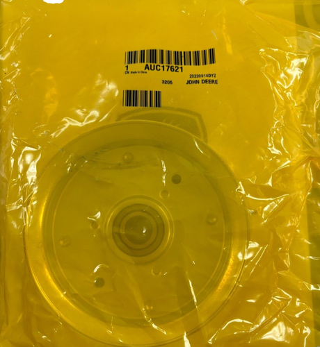 John Deere OEM Large 5" Deck Flat Idler Pulley AUC17621 L LA D E + S100 ...