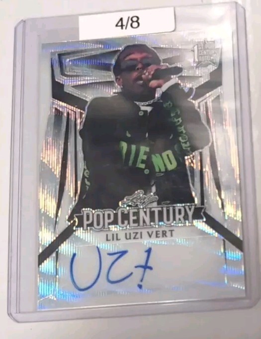 2023 Leaf Metal 1ST Pop Century LIL UZI VERT SILVER Wave Auto #4/8 | eBay