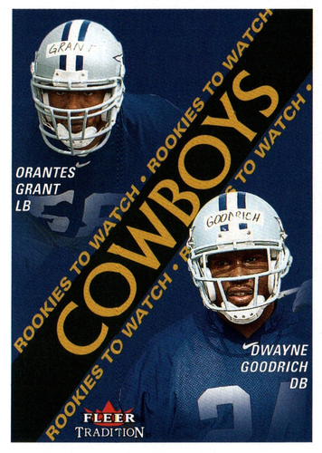 Dwayne Goodrich, DB & Orantes Grant, LB - Fleer / Skybox - Cowboys ...