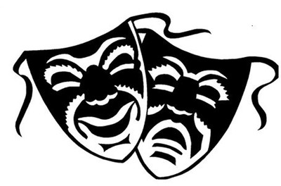 COMEDY TRAGEDY DRAMA MASKS ACTING WALL DECOR DECAL | eBay
