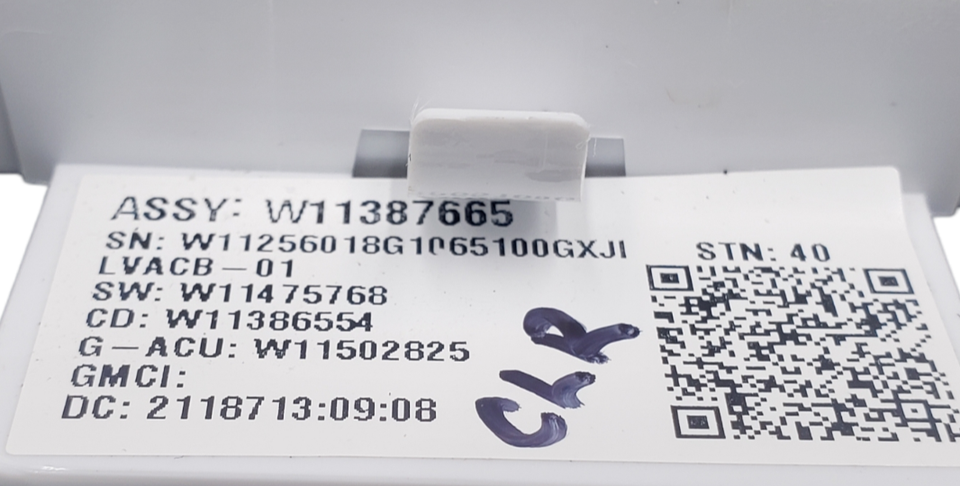 OEM Whirlpool Washer Control Board W11387665 **Same Day Ship & 60 Days ...