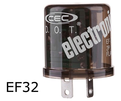 CEC Industries EF32 12V Heady Duty 2-Pin Electronic Flasher Relay Free ...