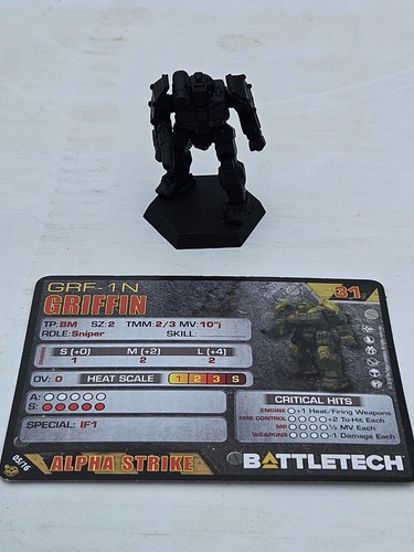 Griffin Battletech miniature USED loose Catalyst Game Labs GRF-1N GRF ...