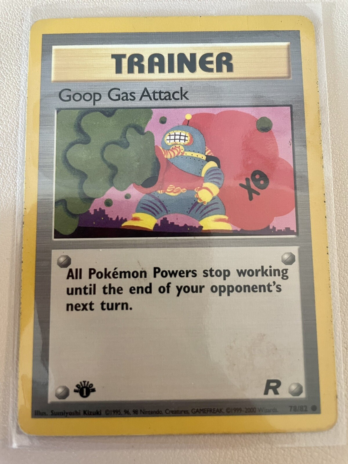 Pokémon TCG Goop Gas Attack Team Rocket 78 Regular 1st Edition Common ...