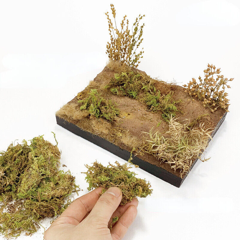 HO/OO Scale Bush Grasses Miniatures Forest Garden Plant Railway Scenery ...