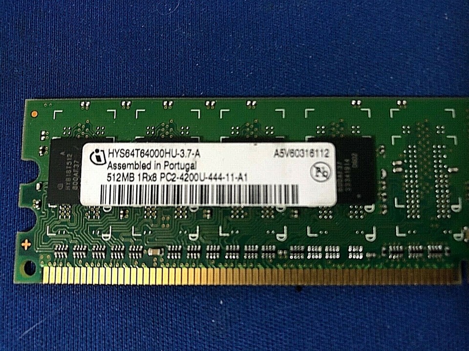 Infineon HYS64T64000HU-3.7-A 512MB DDR2-533 (PC2-4200) PC2-4200U RAM ...