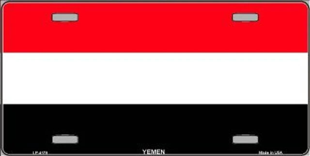 Yemen Flag Metal Novelty License Plate Tag | eBay
