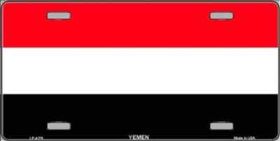 Yemen Flag Metal Novelty License Plate Tag | eBay.de